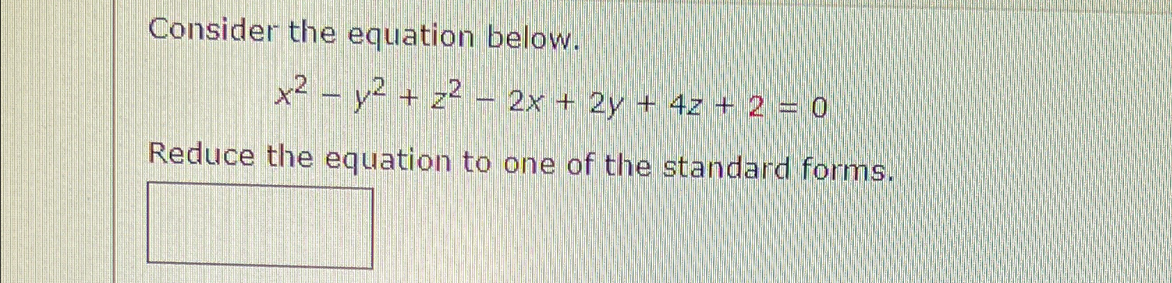Solved Consider the equation | Chegg.com