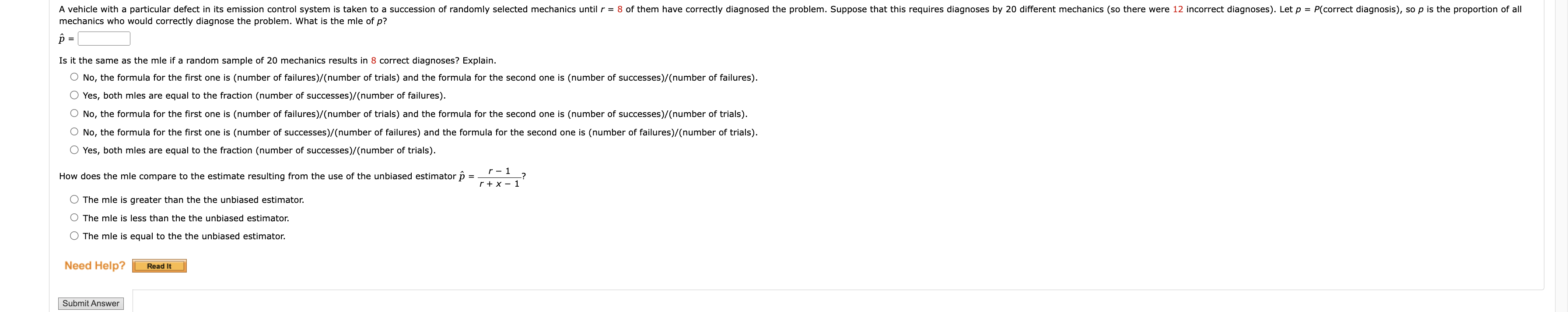 Solved mechanics who would correctly diagnose the problem. | Chegg.com