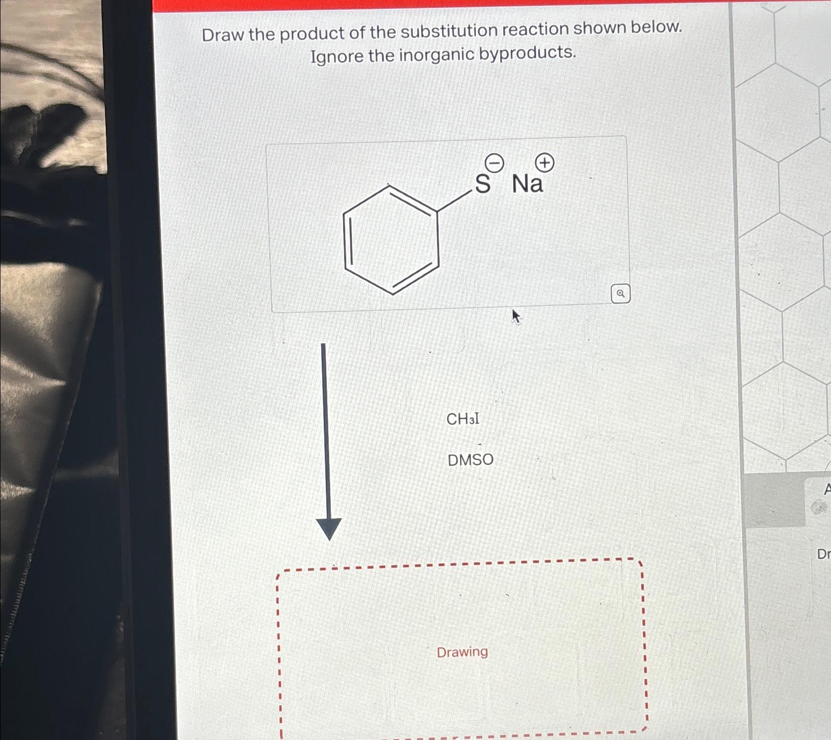 Solved Draw the product of the substitution reaction shown | Chegg.com