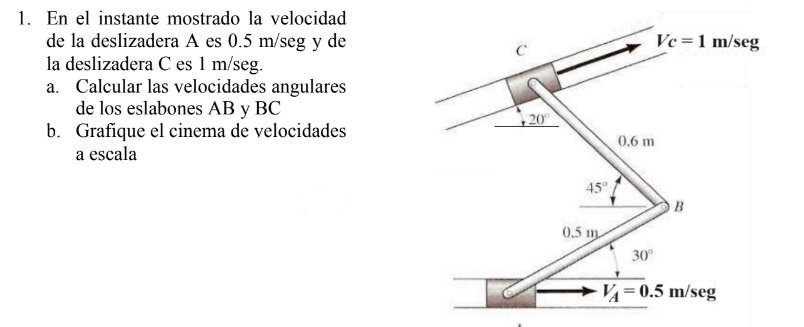 Solved 1. En el instante mostrado, la velocidad del control | Chegg.com Solved 1. En el instante mostrado, la velocidad del control | Chegg.com