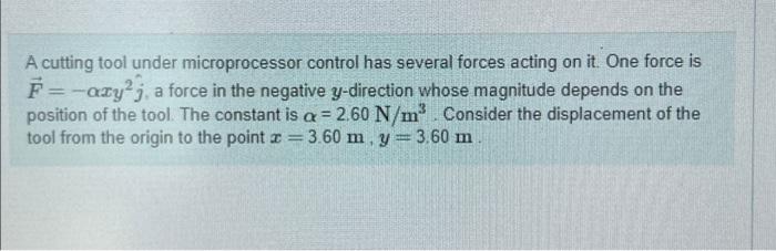 Solved A cutting tool under microprocessor control has | Chegg.com