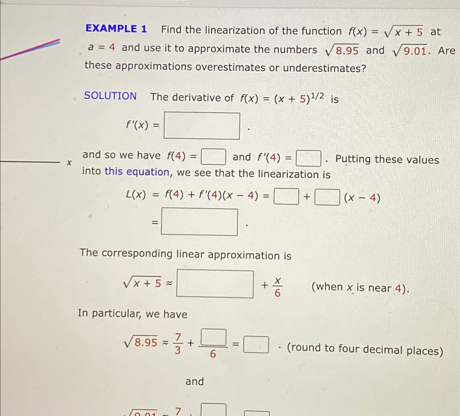 Solved Example 1 ﻿find The Linearization Of The Function