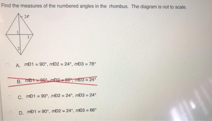 Solved Find the measures of the numbered angles in the | Chegg.com