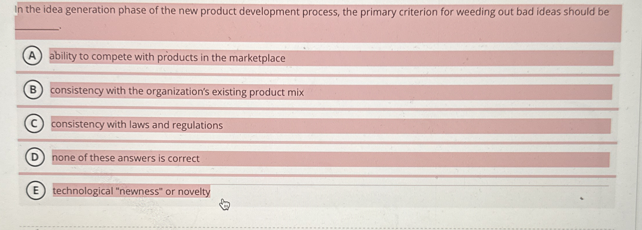 [Solved]: In the idea generation phase of the new product de