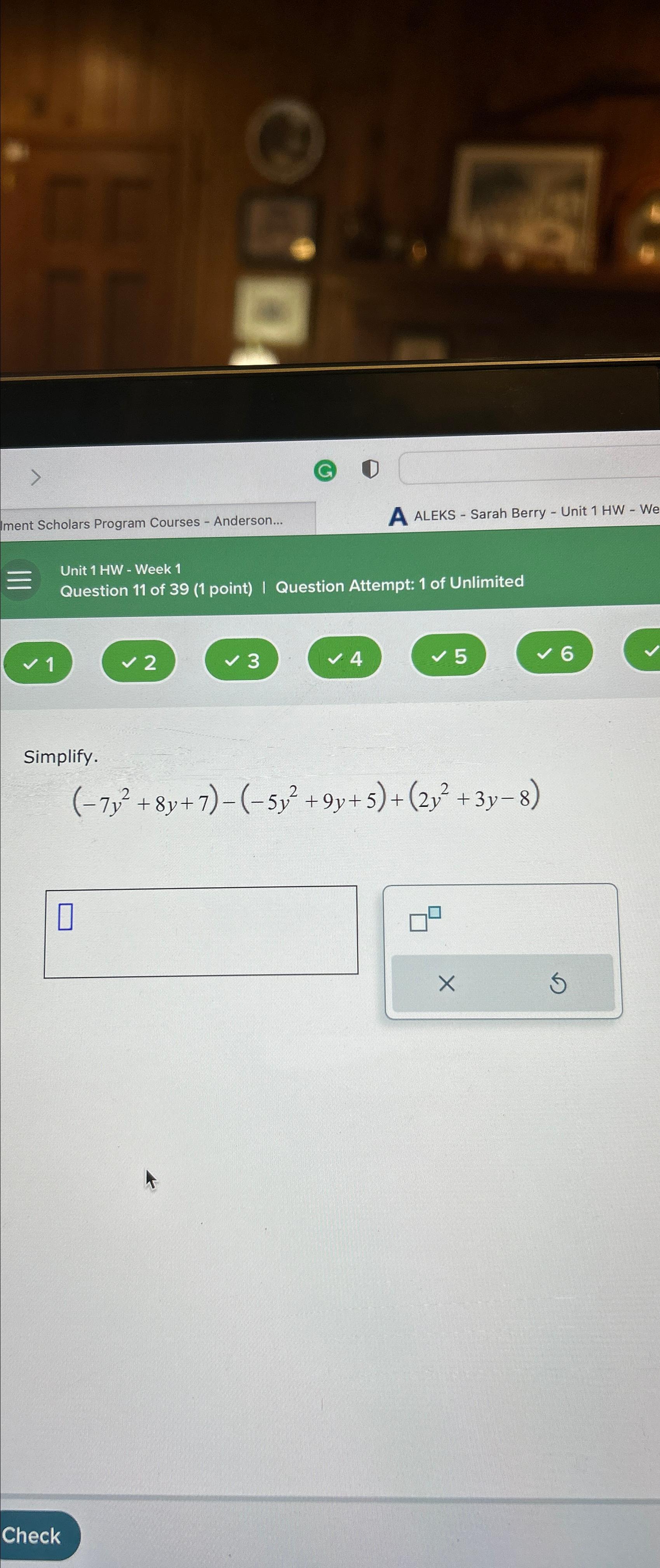 Solved Iment Scholars Program Courses - ﻿Anderson...AALEKS - | Chegg.com