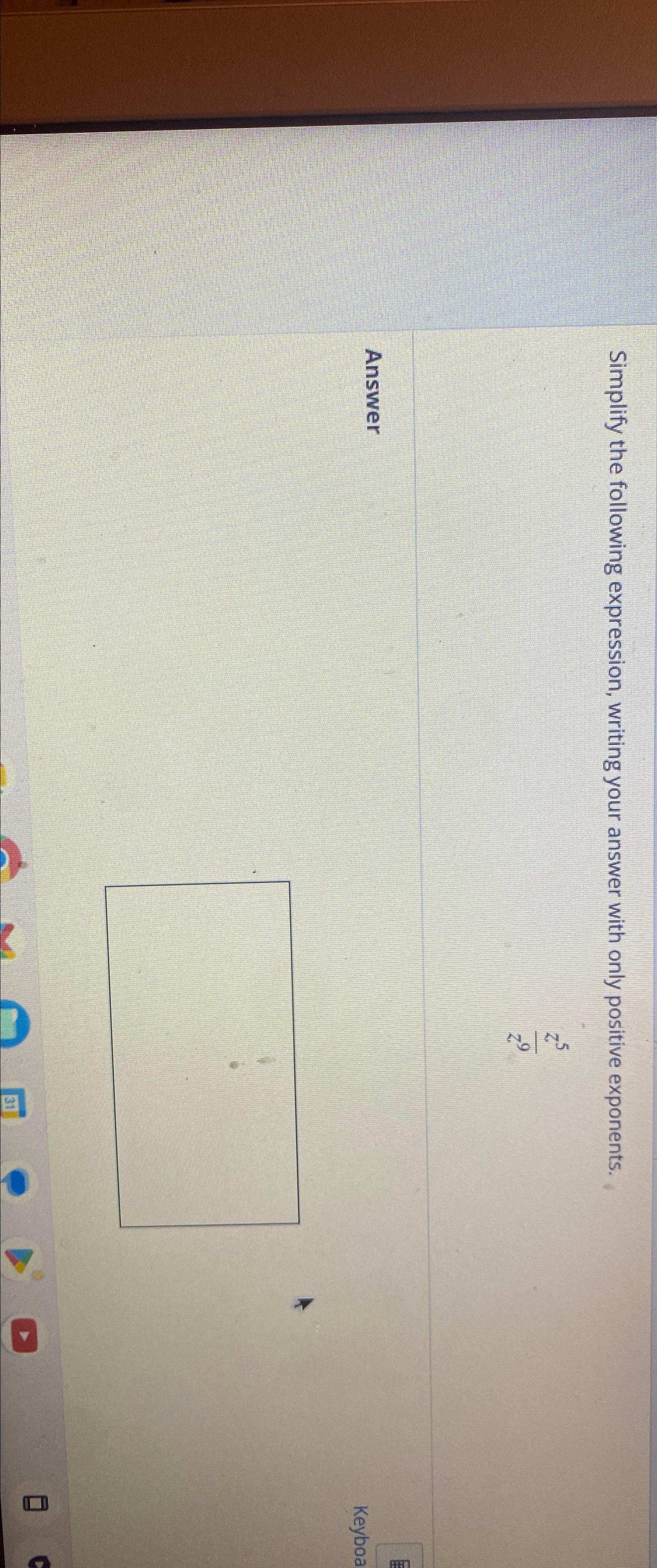 Solved Simplify the following expression, writing your | Chegg.com