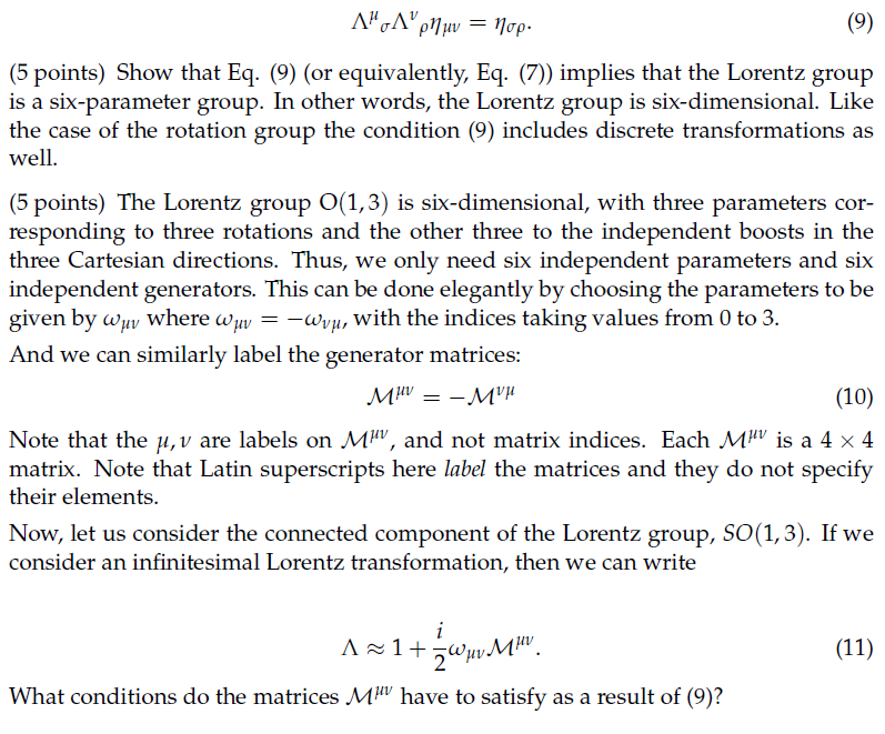 [Solved]: Lambda _( sigma )^( mu ) Lambda _( rho )^(v) eta