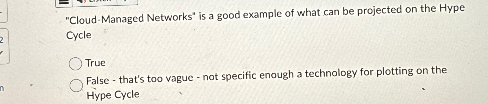 Solved "Cloud-Managed Networks" is a good example of what | Chegg.com