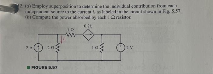 Solved 2. (a) Employ superposition to determine the | Chegg.com