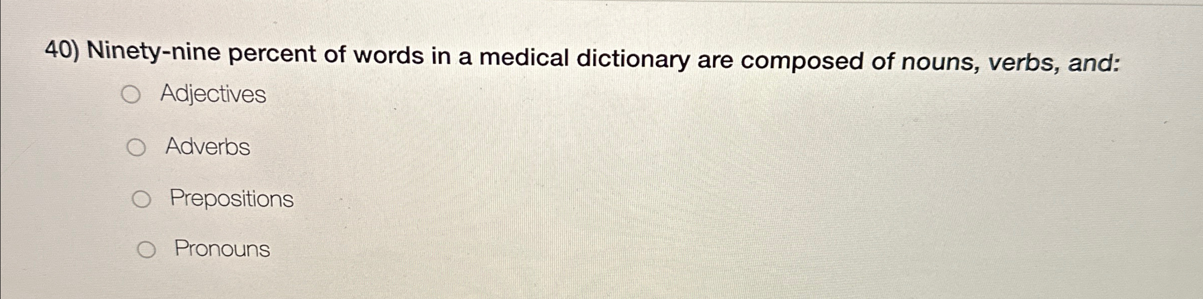 Solved Ninety-nine percent of words in a medical dictionary | Chegg.com