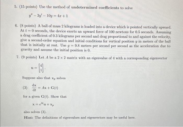 Solved These problems will help prepare you for the final. | Chegg.com