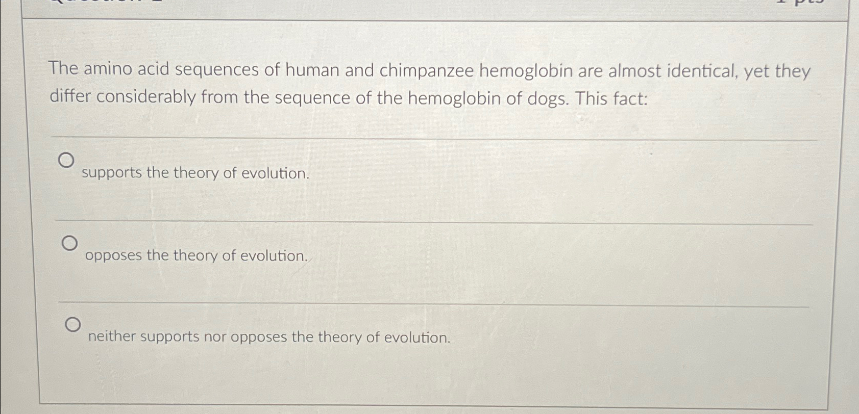 Solved The amino acid sequences of human and chimpanzee | Chegg.com
