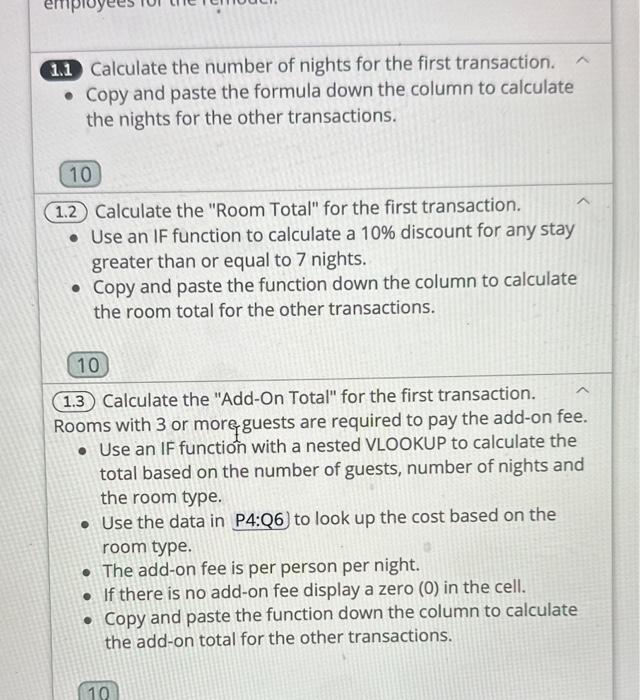 Solved MyEducator Tasks 1) December Guests The manager at | Chegg.com