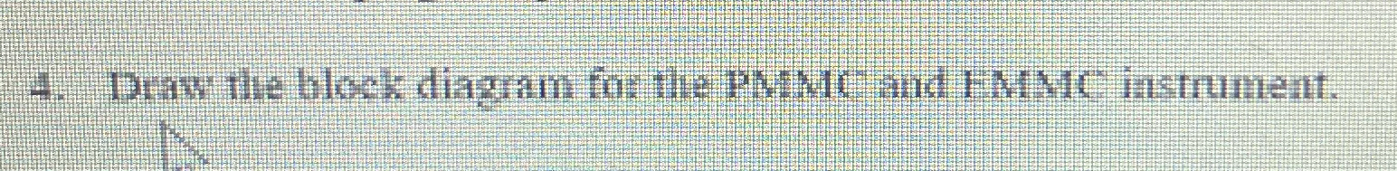 Solved Draw the block diagram for the PMMC and EMMC | Chegg.com