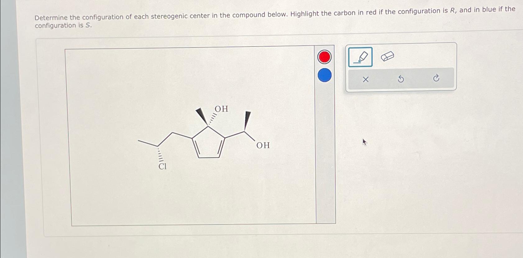 Solved Determine the configuration of each stereogenic | Chegg.com
