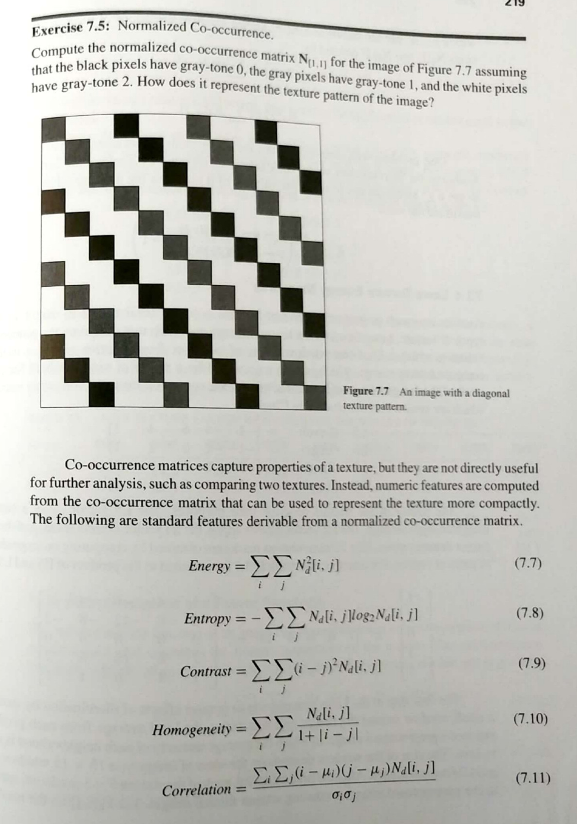 Solved Exercise 7.5: Normalized Co-occurrence.Compute the | Chegg.com