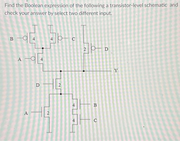 Solved Find the Boolean expression of the following a | Chegg.com