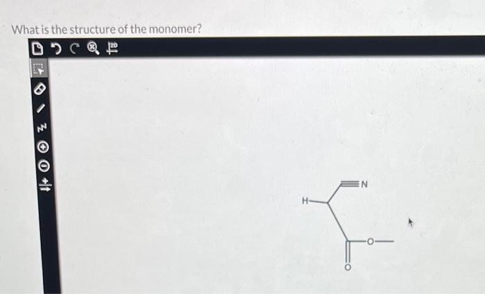Solved When superglue hardens, it forms a polymer with this | Chegg.com