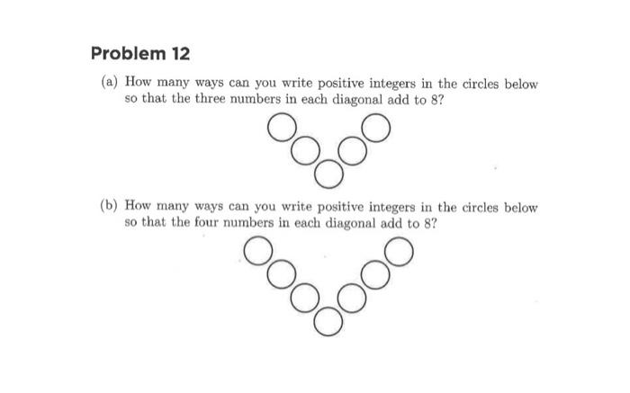 Solved (a) How many ways can you write positive integers in | Chegg.com