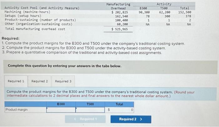 Solved Prepare a quantitative comparison of the traditional | Chegg.com