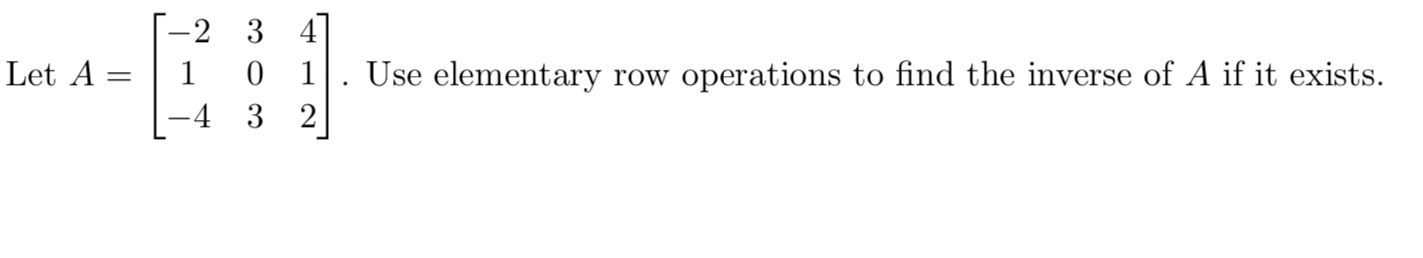 Solved Find the determinant of following matrix by reducing | Chegg.com