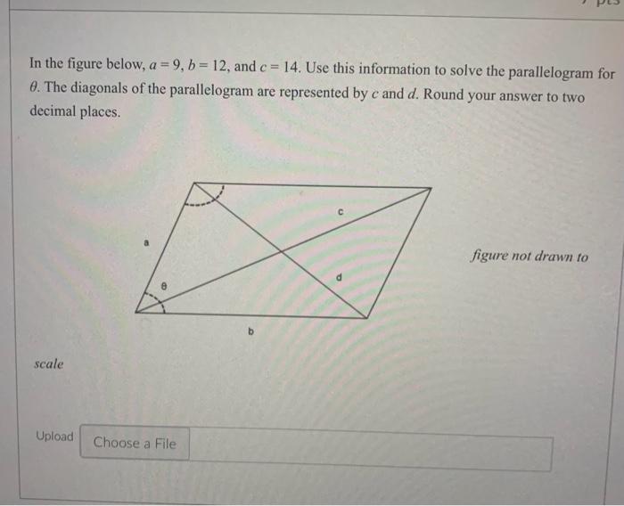 Solved In the figure below, a=9,b=12, and c=14. Use this | Chegg.com