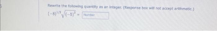 Solved Determine x in the following equation. (Response box | Chegg.com