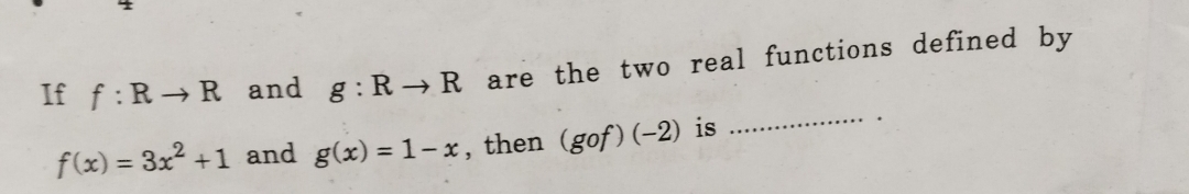 Solved If f:R→R ﻿and g:R→R ﻿are the two real functions | Chegg.com