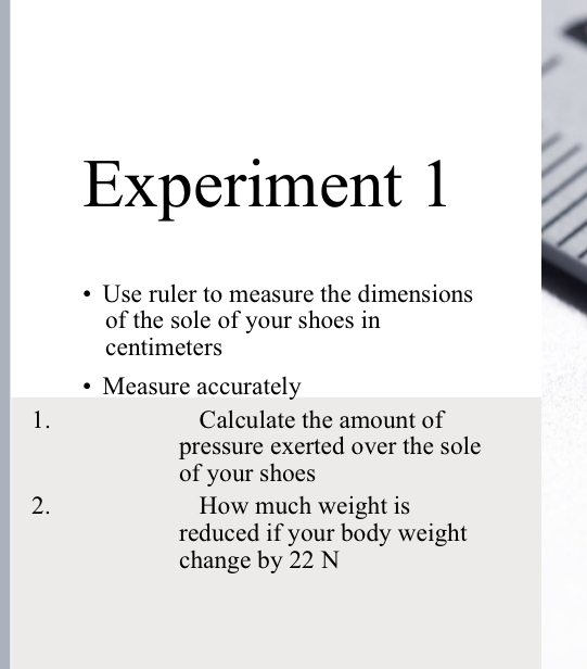 Solved Experiment 1Use ruler to measure the dimensions of | Chegg.com