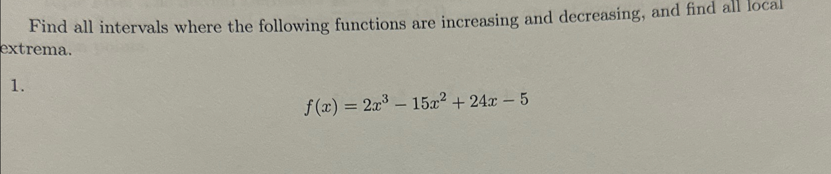 Solved Find all intervals where the following functions are | Chegg.com