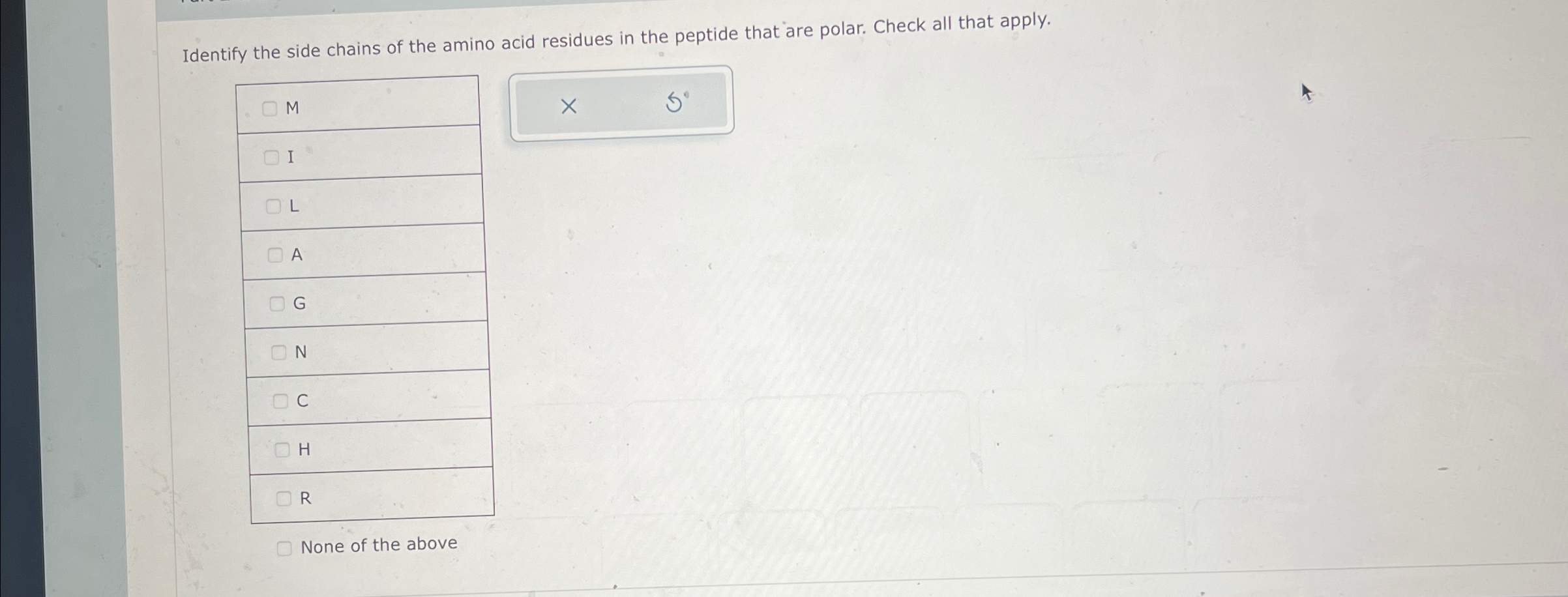 Solved Identify the side chains of the amino acid residues | Chegg.com