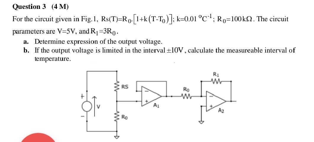 Solved For the circuit given in Fig.1, Rs | Chegg.com