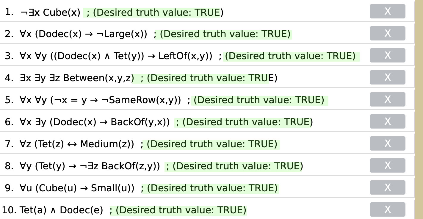 Solved how have to make all these statements true | Chegg.com
