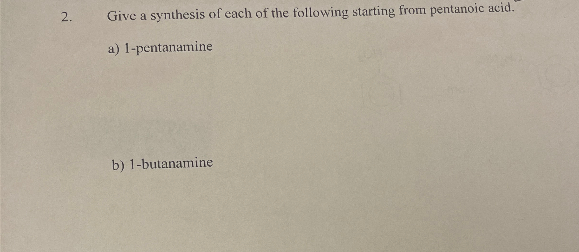 Solved Give a synthesis of each of the following starting | Chegg.com