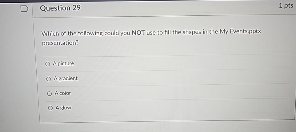 Solved Question 291 ﻿ptsWhich of the following could you NOT | Chegg.com