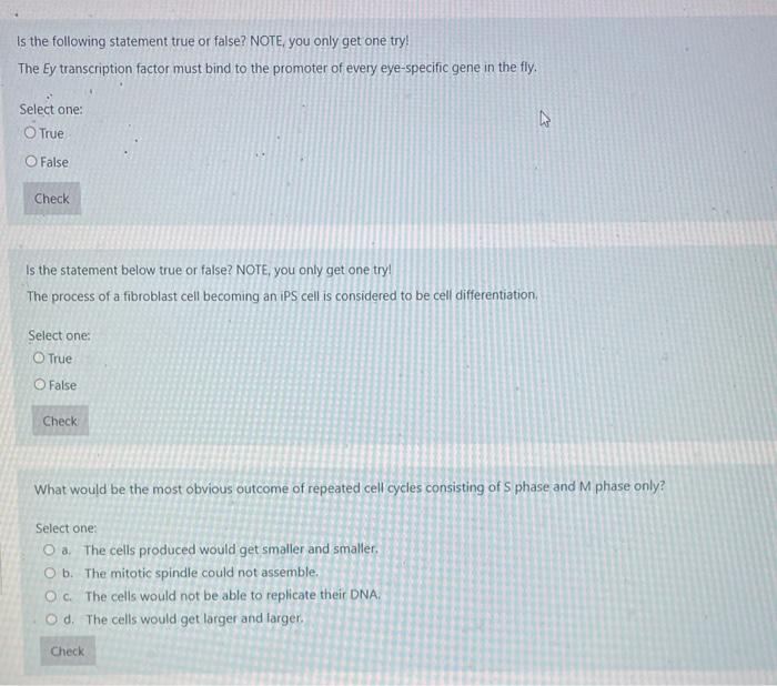 Solved Is the following statement true or false? NOTE, you | Chegg.com