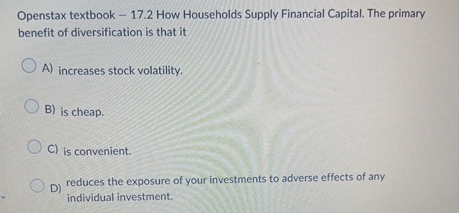 Solved Openstax textbook -17.2 ﻿How Households Supply | Chegg.com