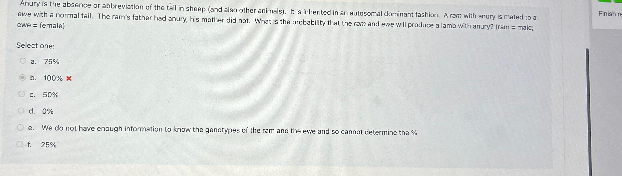 Solved Anury is the absence or abbreviation of the tail in | Chegg.com