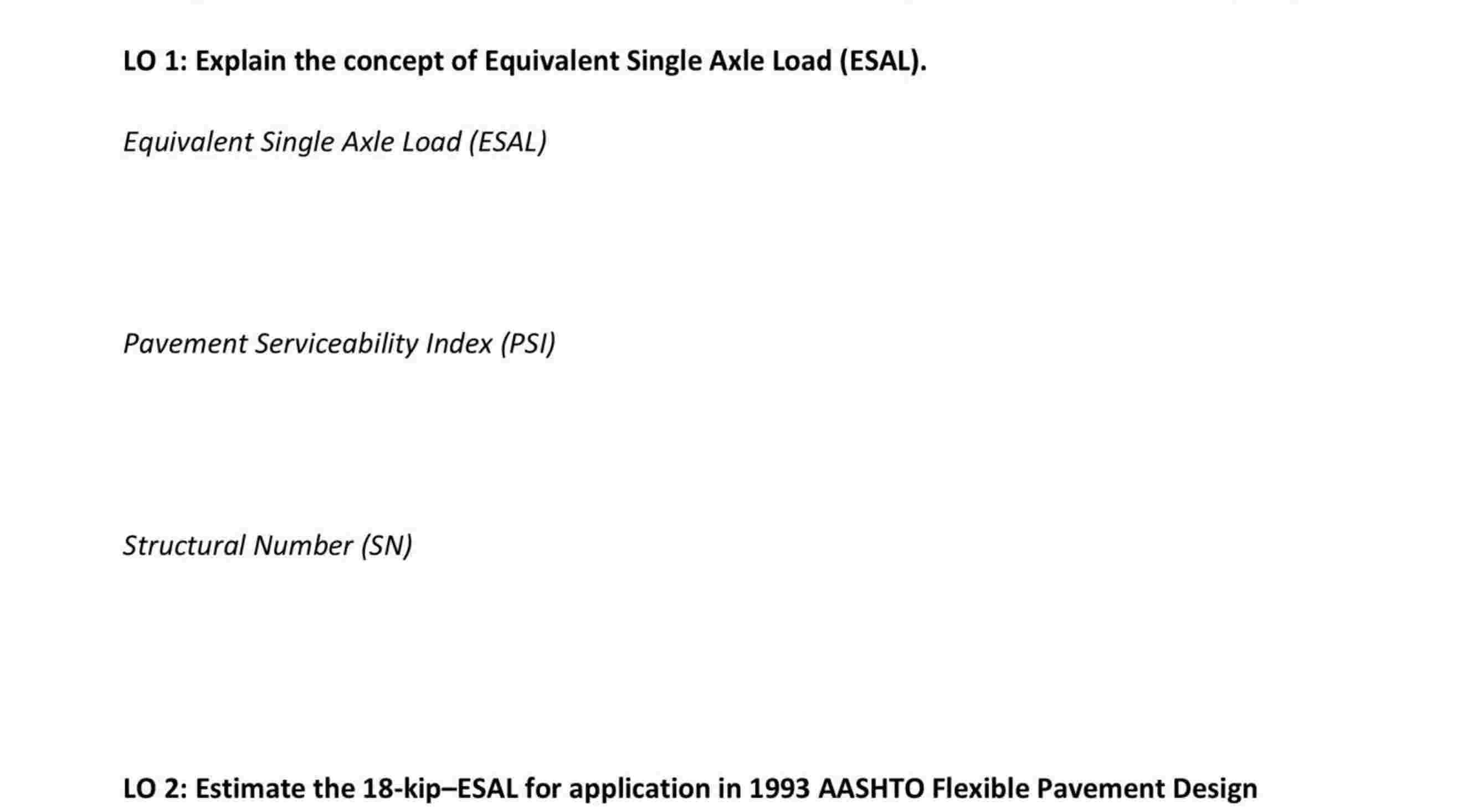 Solved LO 1: Explain the concept of Equivalent Single Axle | Chegg.com