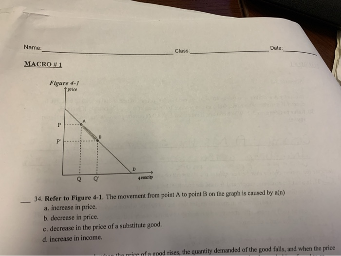 Solved Name: Class: Date: MACRO #1 Figure 4-1 price 34. | Chegg.com