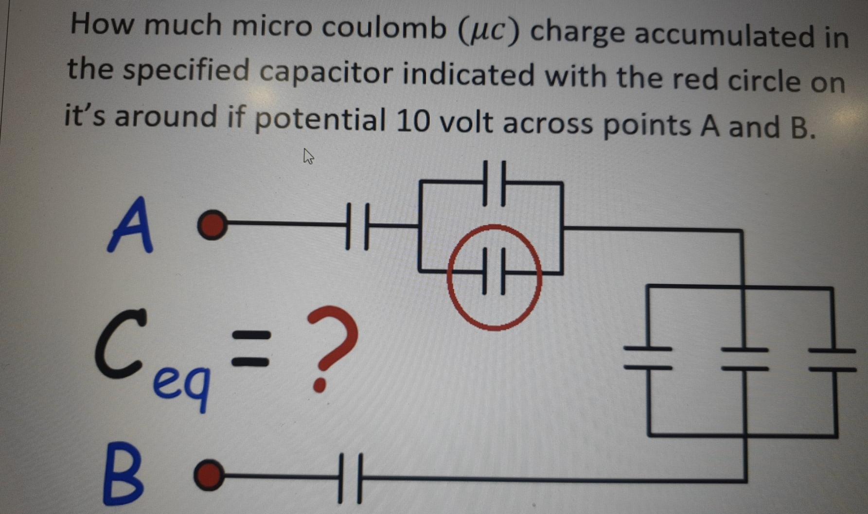 Solved How much micro coulomb (uc) charge accumulated in the | Chegg.com