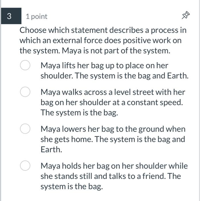 Solved oint ose which statement describes a process in ch an | Chegg.com