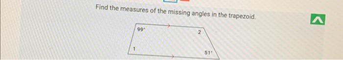 Solved Find the measures of the missing angles in the | Chegg.com