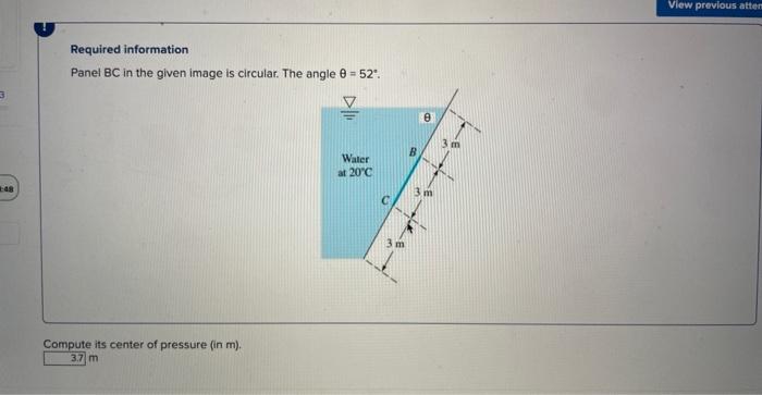 Solved Required information Panel BC in the given image is | Chegg.com