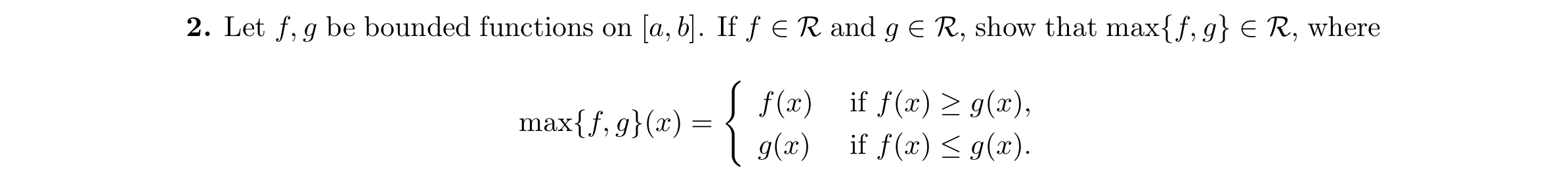 [solved] Let F G Be Bounded Functions On A B If Finr And G
