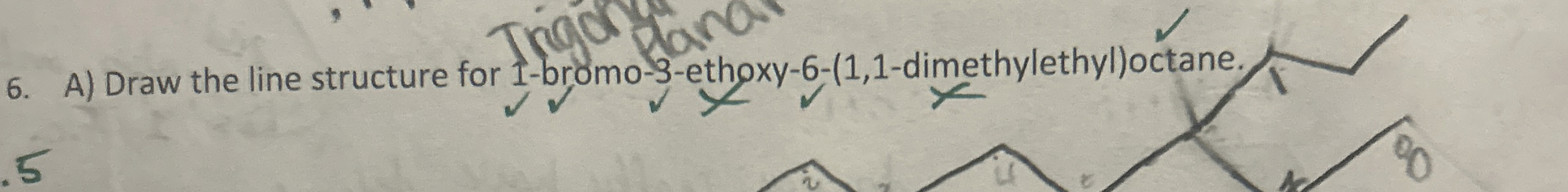 Solved by an EXPERT A) ﻿Draw the line structure for | Chegg.com