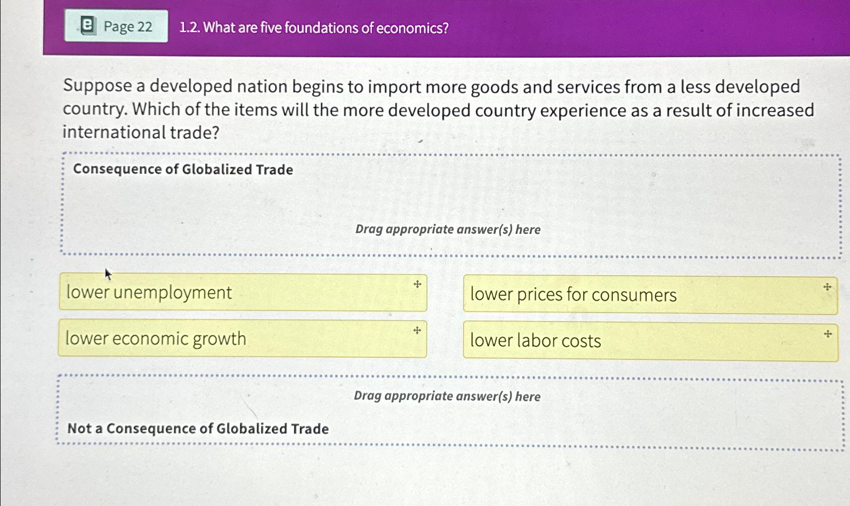 Solved 1.2. ﻿What are five foundations of economics?Suppose | Chegg.com
