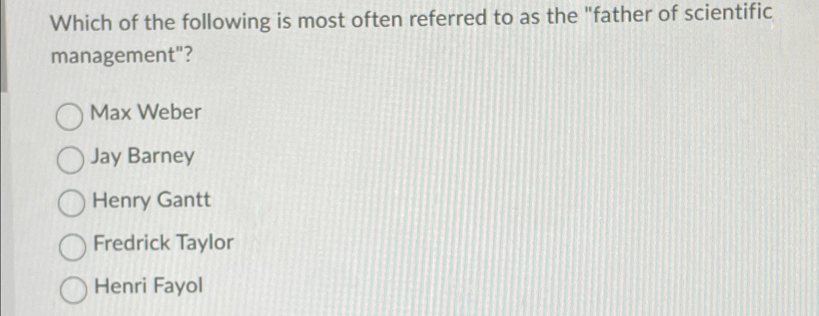 Solved Which of the following is most often referred to as | Chegg.com