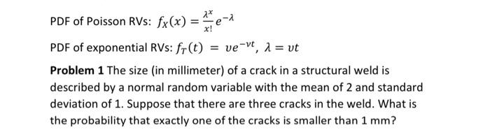 Solved 4* PDF of Poisson RVS: fx(x) = PDF of exponential | Chegg.com