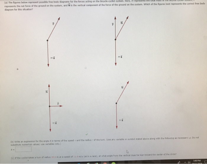 Solved (5) The ligures below represent possible free body | Chegg.com